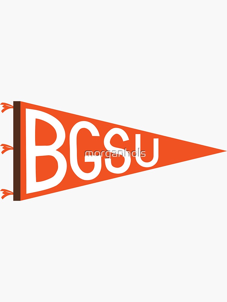 "BGSU pennant" Sticker for Sale by morganhols | Redbubble