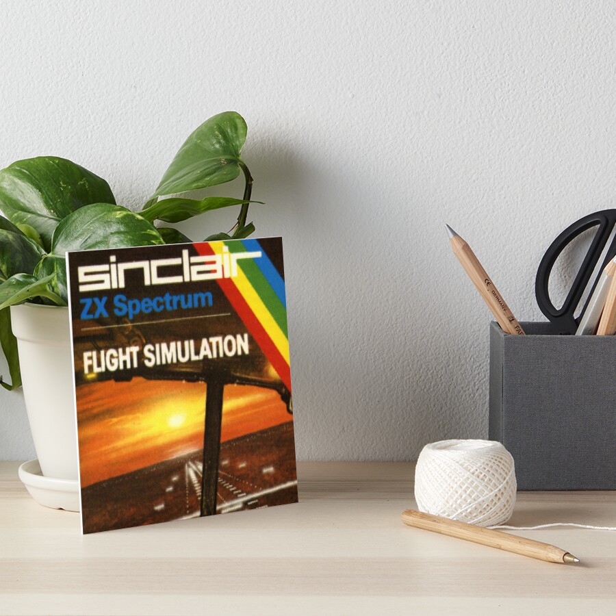 "Flight simulator " Art Board Print by BigRedDot | Redbubble