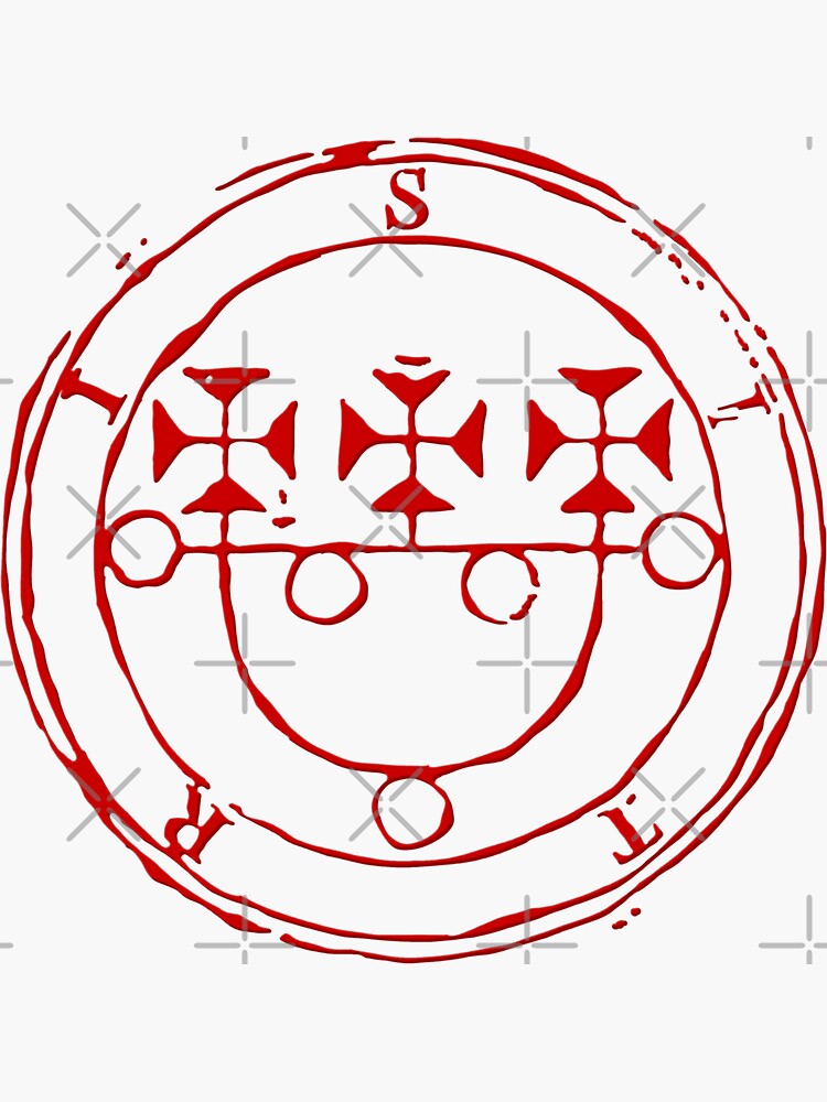 "Sigil of Sitri" Sticker for Sale by Mighty-Zandor | Redbubble