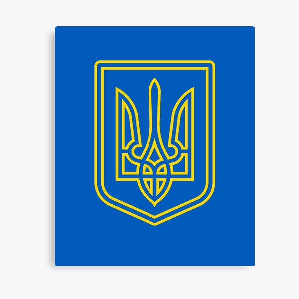 Ukraine Tryzub Canvas Prints | Redbubble