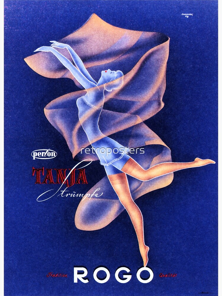 "Tanja Triumph ROGO Pantyhose Retro German Art Deco Advertisement ...