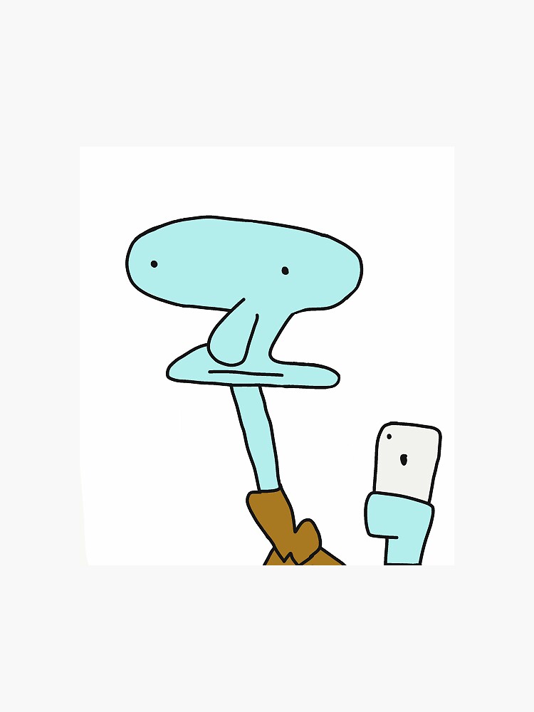 "Squidward Sticker" Sticker by Lulxbaby | Redbubble