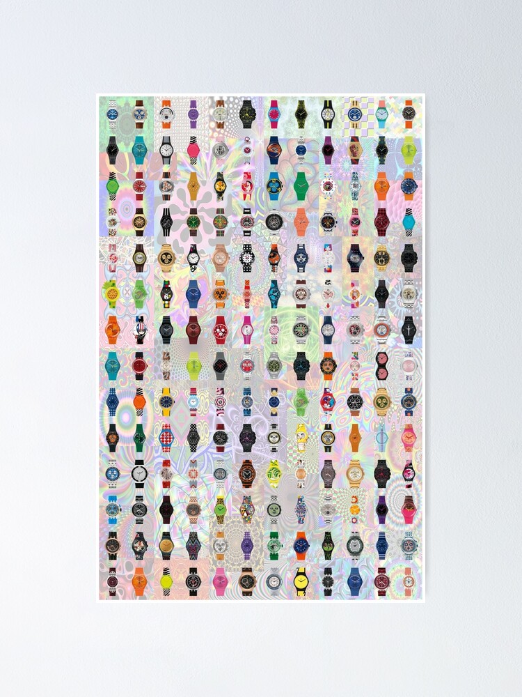 "Swatch" Poster for Sale by Montage-Madness | Redbubble