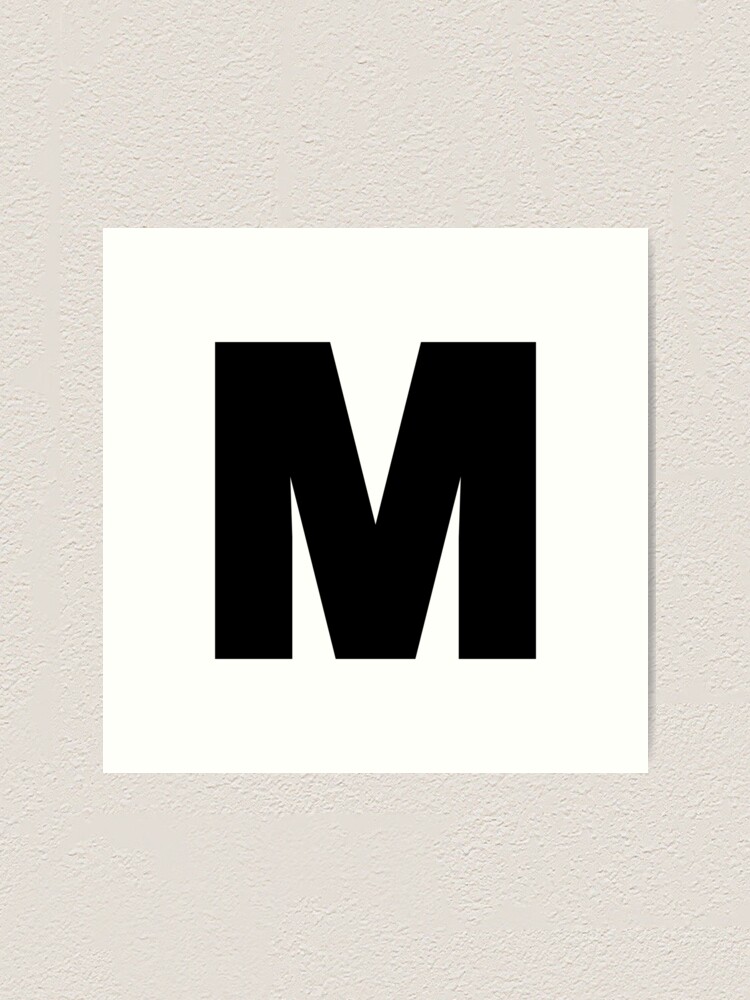 Lámina artística for Sale con la obra «Letra mayúscula "M"» de m ...