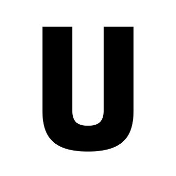 "Uppercase Letter “U”" Poster for Sale by m------ | Redbubble