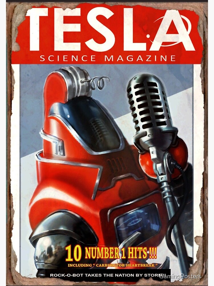 "[Fallout 4] Tesla Science Magazine: ROCK-O-BOT" Spiral Notebook by ...
