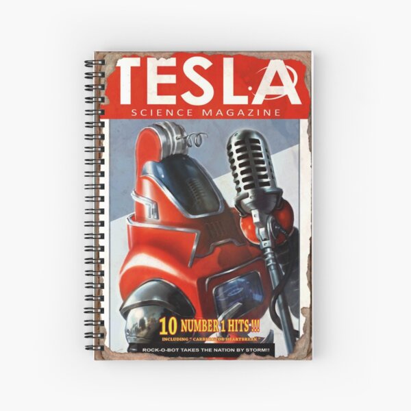 "[Fallout 4] Tesla Science Magazine: ROCK-O-BOT" Spiral Notebook by ...
