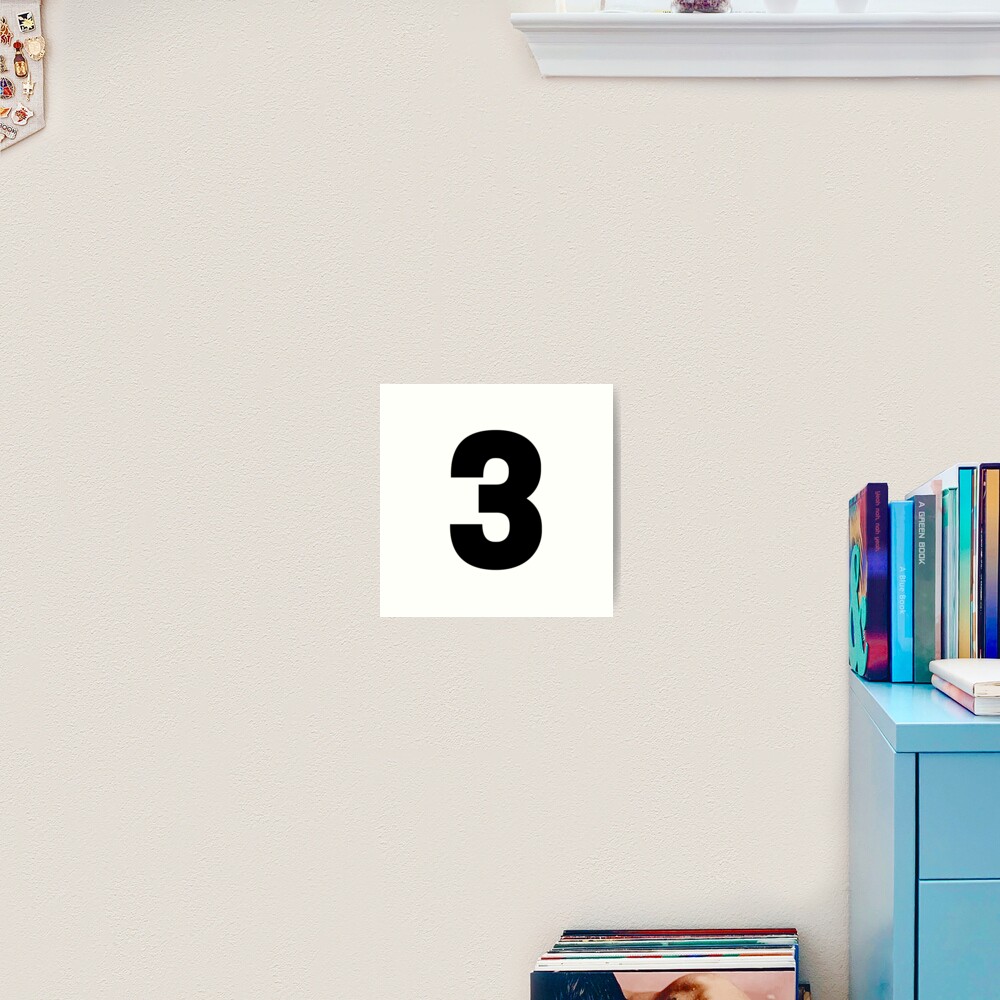 "Number “3”" Poster for Sale by m------ | Redbubble