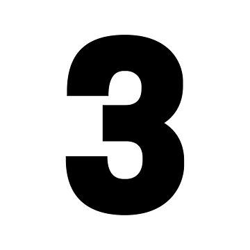 "Number “3”" Poster for Sale by m------ | Redbubble