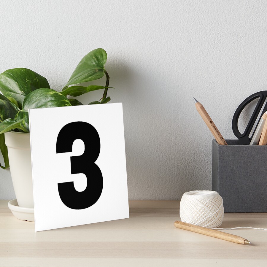 "Number “3”" Poster for Sale by m------ | Redbubble
