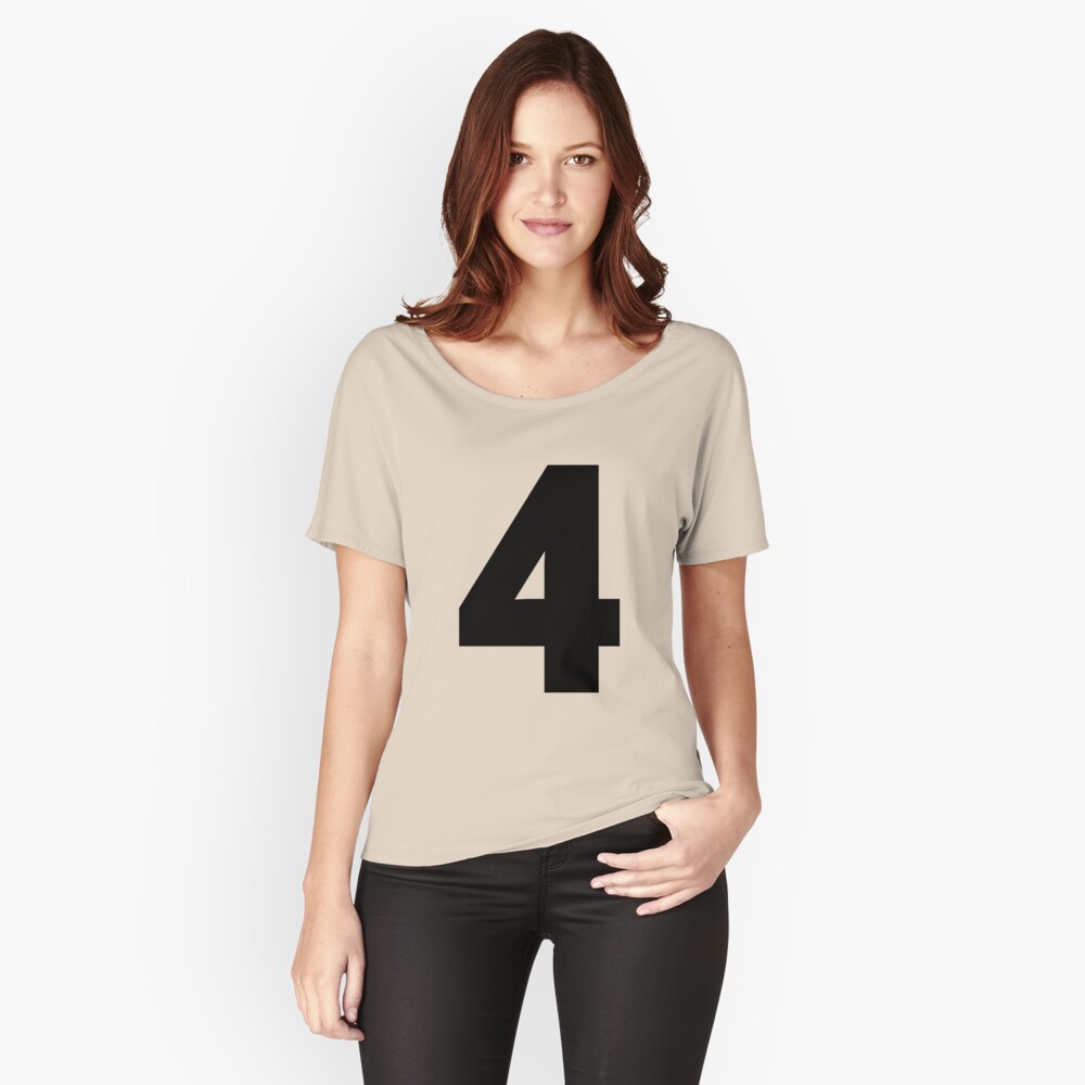 "Number “4”" Sticker for Sale by m------ | Redbubble