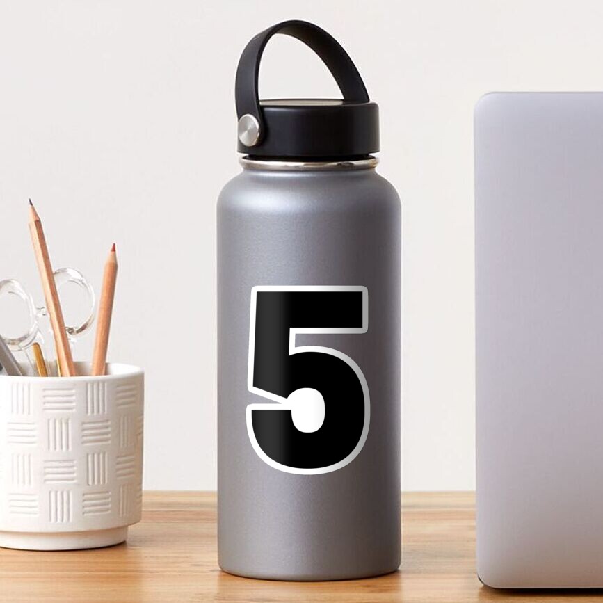 "Number “5”" Sticker by m------ | Redbubble