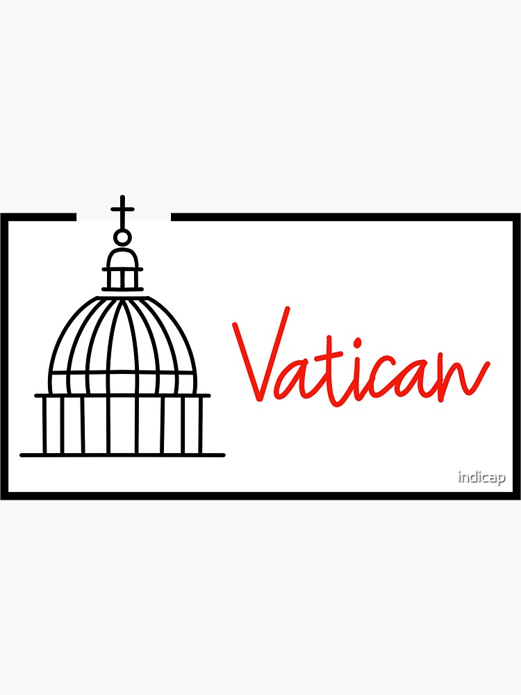 "Travel Stickers - Basilica of St. Peter (Vatican, Italy)" Sticker by ...