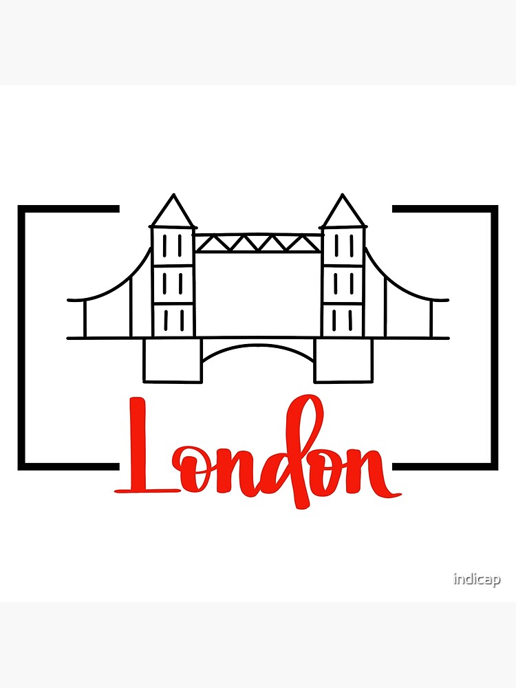 "Travel Stickers - London Bridge (London, UK)" Poster by indicap ...