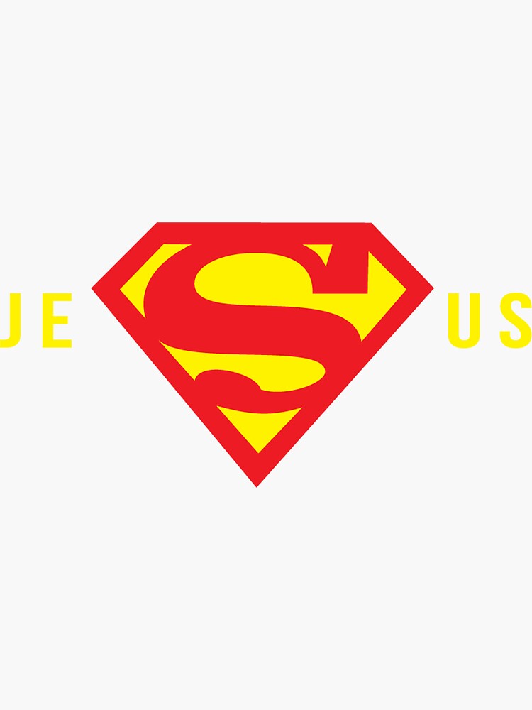 "Super Jesus" Sticker for Sale by memeteefactory | Redbubble