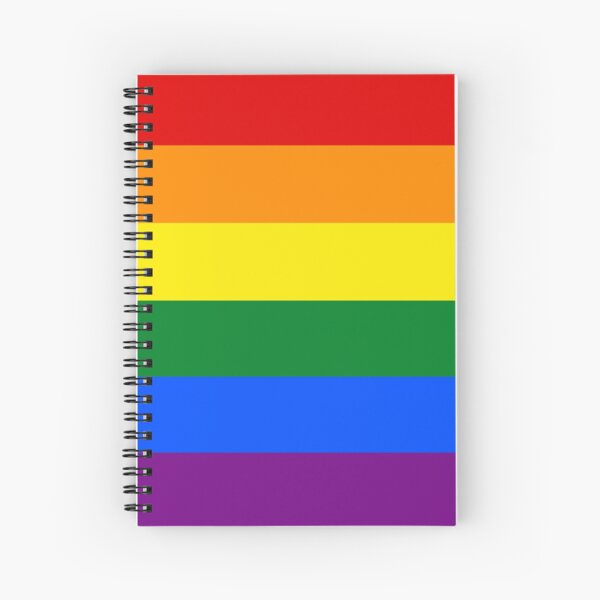 "Horizontal Rainbow" Spiral Notebook for Sale by rubidium | Redbubble