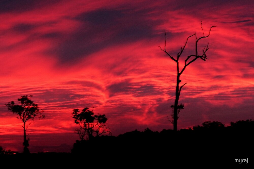 "Yamba Sunset (not edited)" by myraj | Redbubble