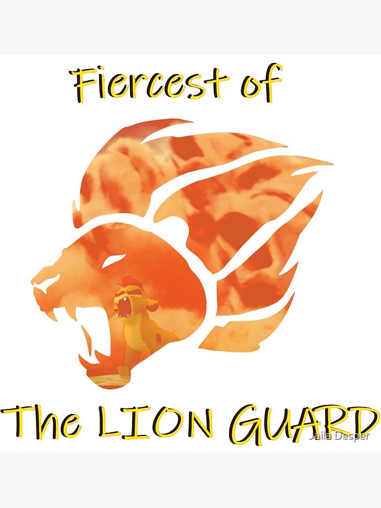 ""Fiercest of the Lion Guard"" Sticker by Goukazaru | Redbubble