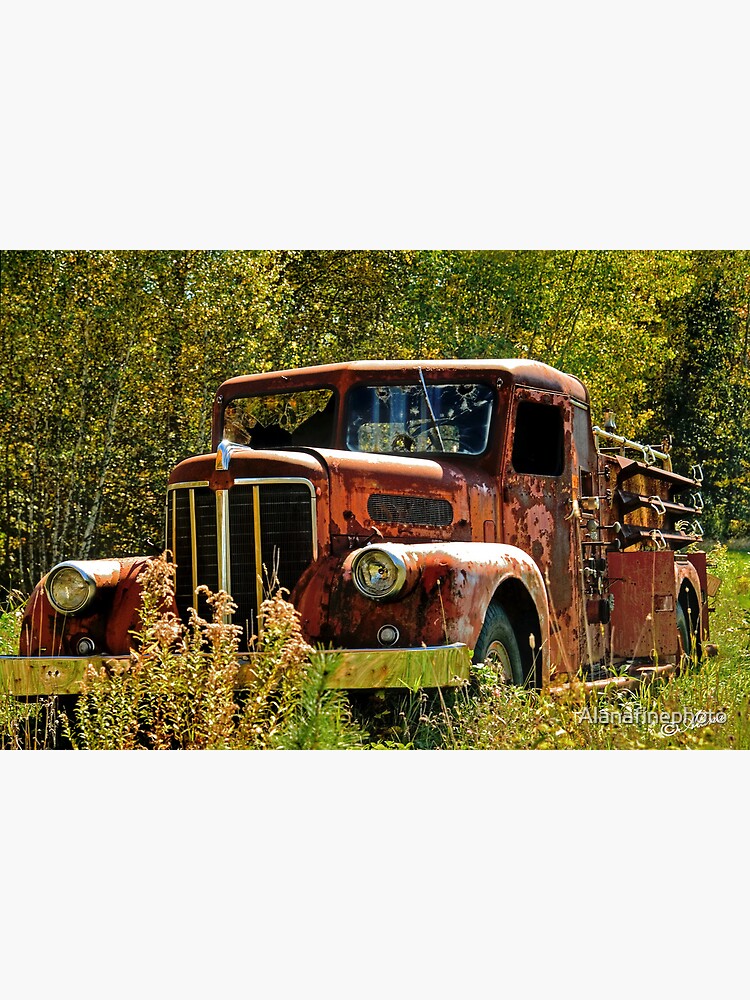 "Rusty Fire Truck" Poster for Sale by Alanafinephoto | Redbubble