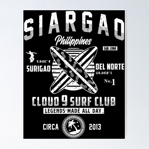 "Siargao Club Black Edition" Poster for Sale by Happy Jeepney | Redbubble