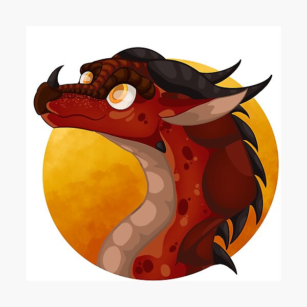 "Cliff - Wings of Fire" Photographic Print by BlueDragon15 | Redbubble