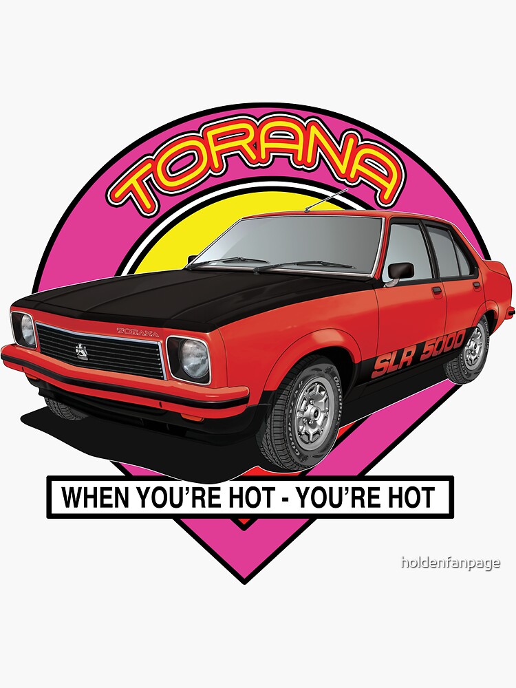 "Holden Torana LX SLR 5000 - Flamenco Red" Sticker for Sale by ...