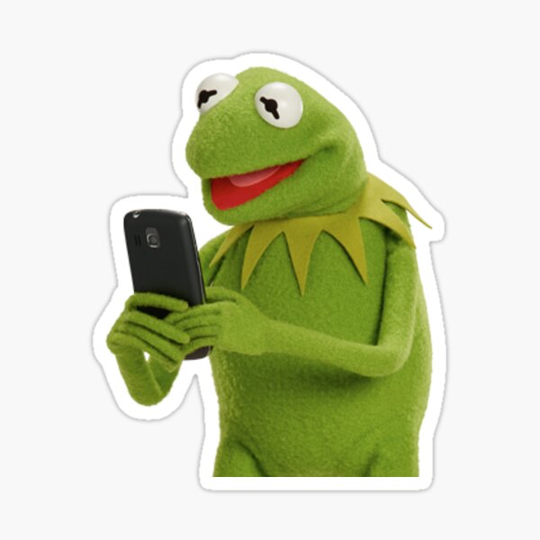 "Kermit the frog" Sticker for Sale by rosieelizaa | Redbubble