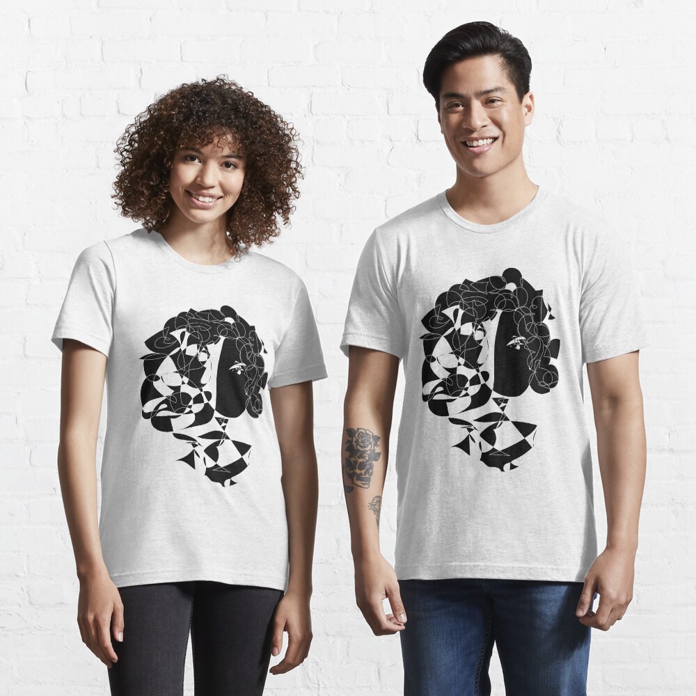 "Alia" T-shirt for Sale by LULUETLOUISE | Redbubble | black and white t ...