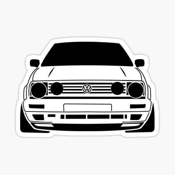 Sticker: Golf Mk2 | Redbubble