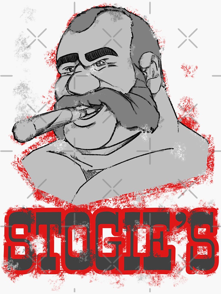 "Stogie’s" Sticker for Sale by Cowloon | Redbubble