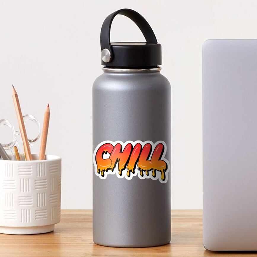 "Chill Graffiti word art" Sticker for Sale by eviewonder | Redbubble