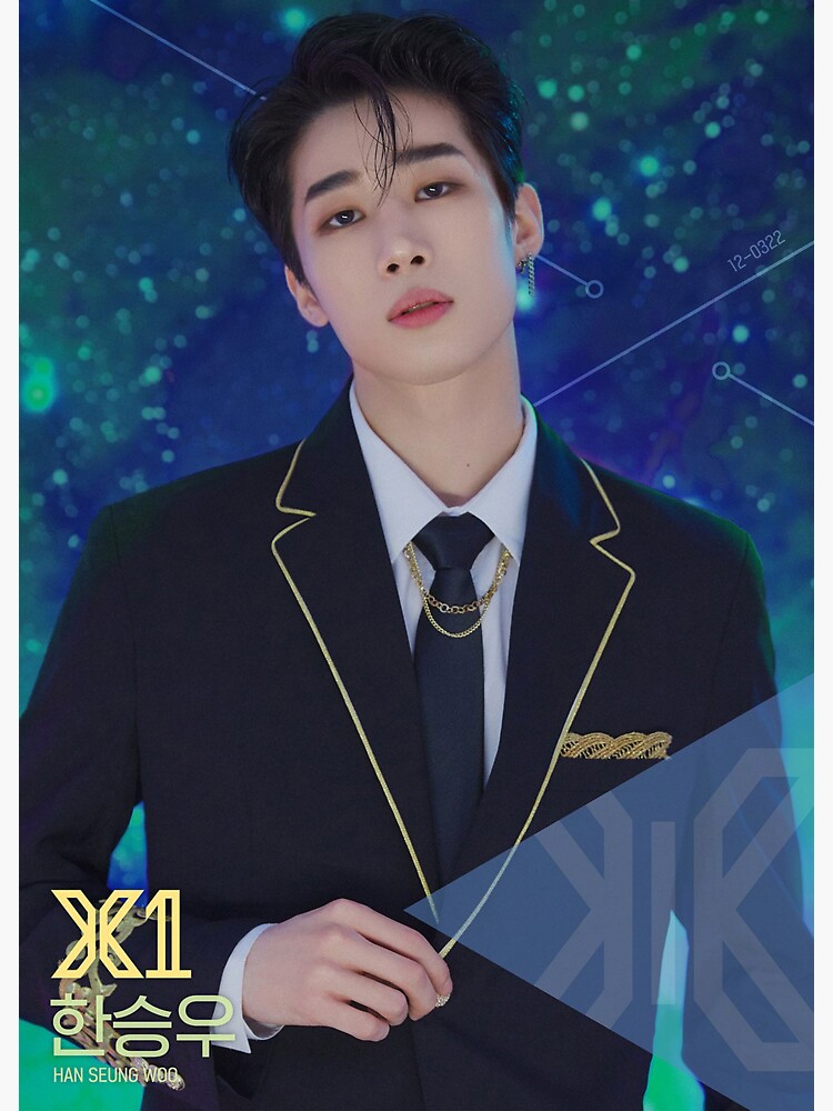 "Han Seung Woo (한승우) - X1(엑스원) Member Official Poster and Sticker by Produce X 101" Sticker by ...