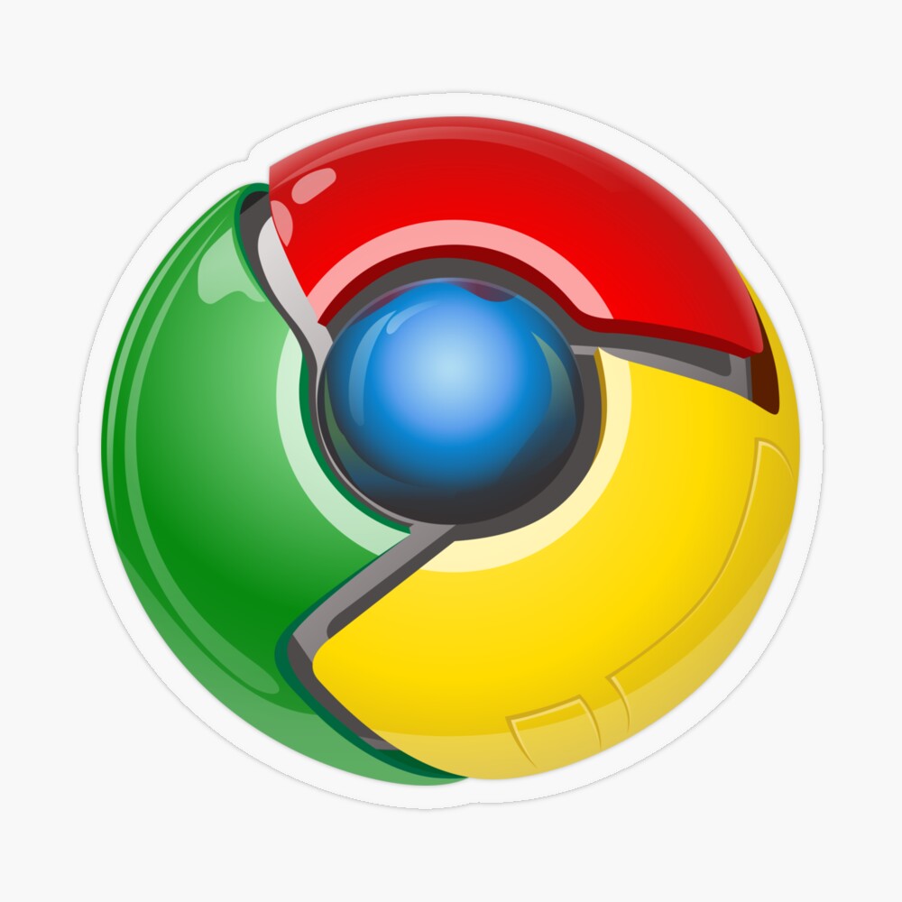 Original Chrome Logo Old Google Chrome Logo" Art Print For Sale By