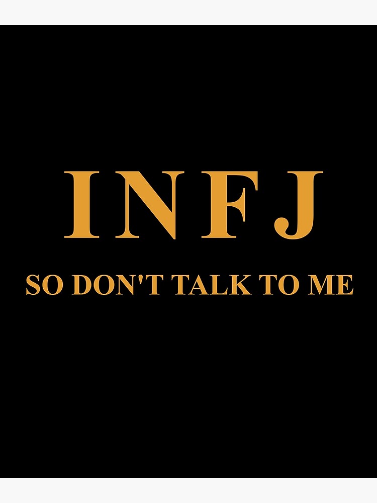 "INFJ Myers Briggs Personality Type Gold Design" Poster by ...