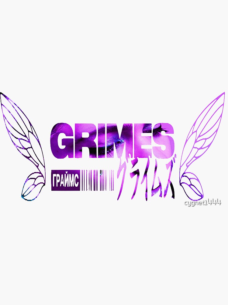 "grimes" Sticker by desmodontinae | Redbubble