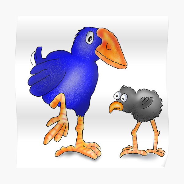 Pukeko Wall Art | Redbubble