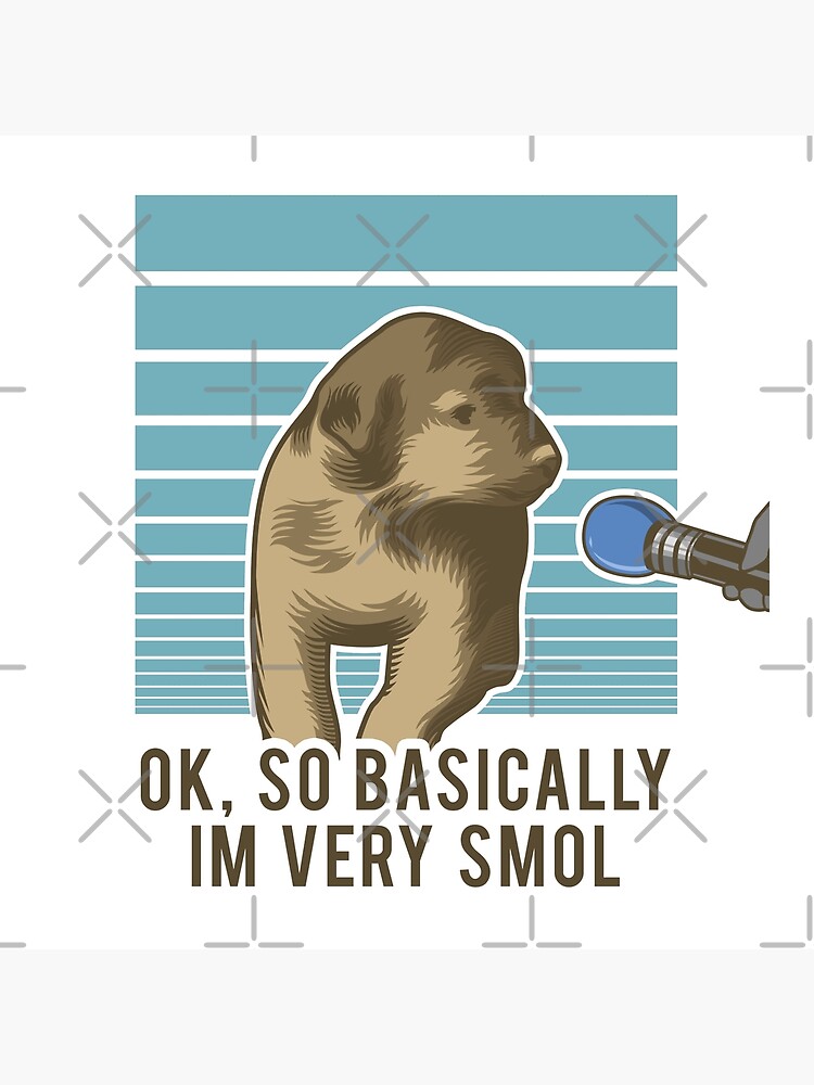 "Ok So basically I'm really smol" Poster for Sale by FinestMeme | Redbubble