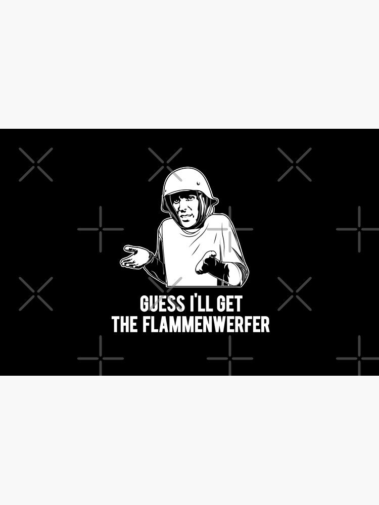 Flammenwerfer Memes Postkarte For Sale Mit "Hans Bekommt Ze