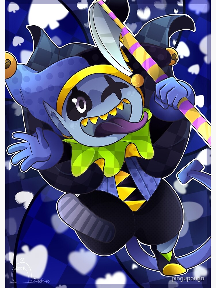 "Deltarune!Jevil" Poster for Sale by pingupongo | Redbubble