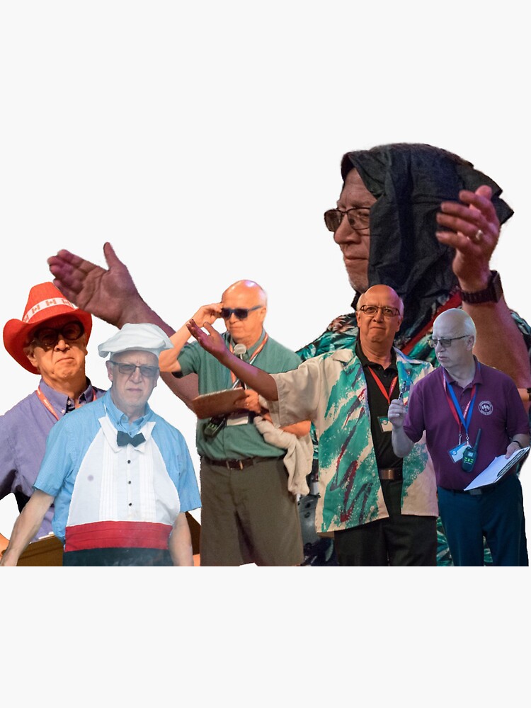 "Mr. Hall - collage" Sticker by tkfortnum | Redbubble