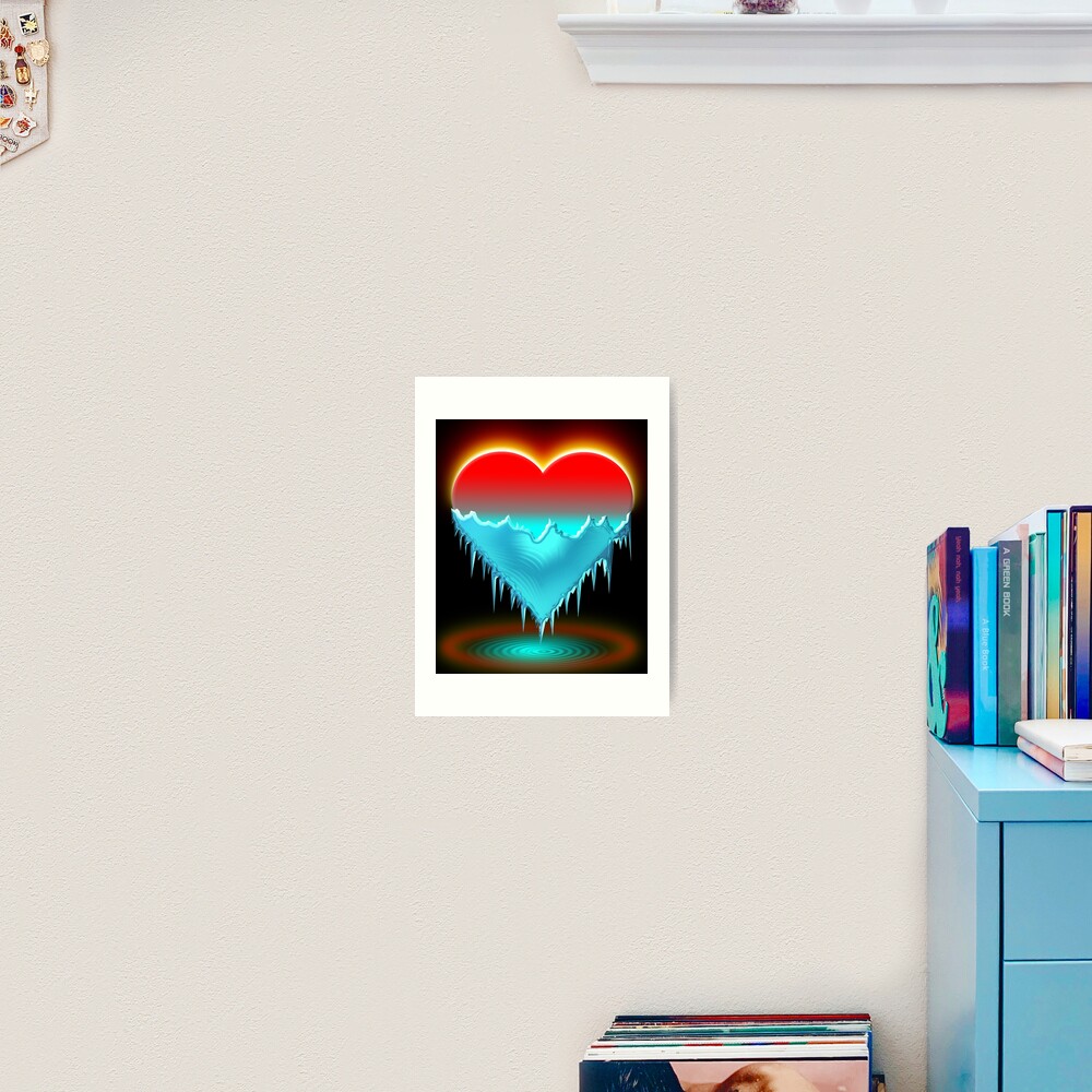 "Melt Your Ice Cold Heart" Art Print by Drobbins | Redbubble