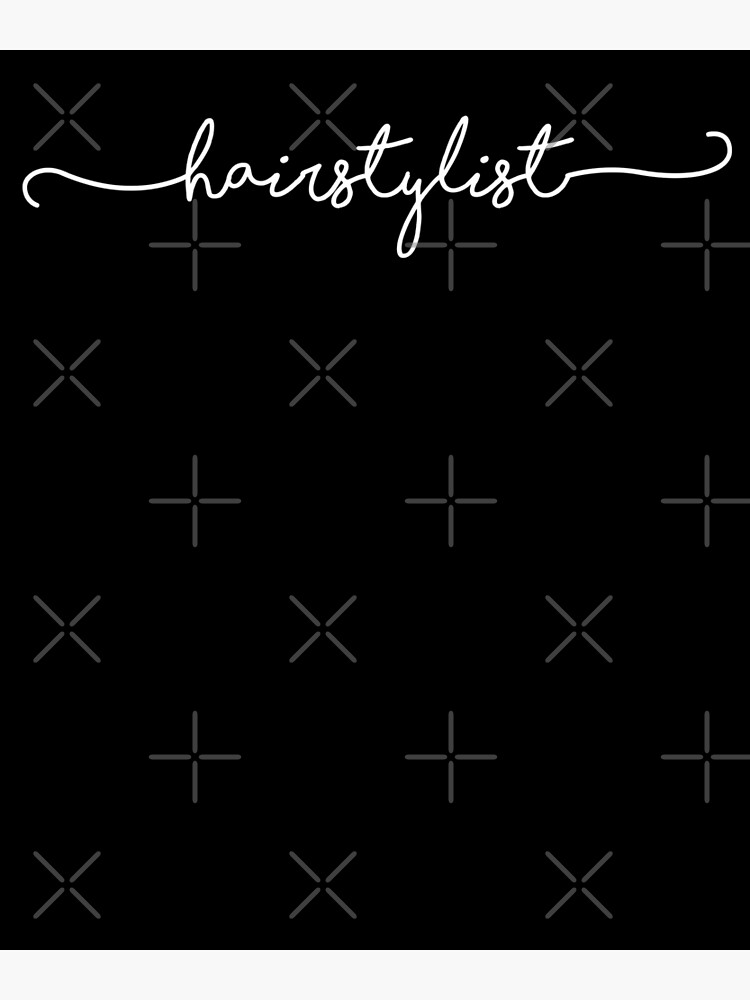 "Hair stylist Elegant Cursive Letter" Poster by Tetete | Redbubble