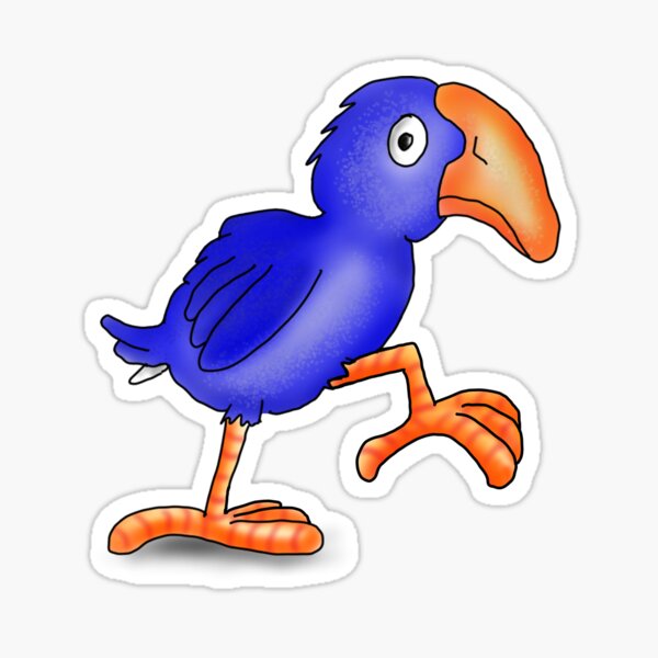 "juvenile Pukeko. New Zealand Native Birds" Sticker for Sale by ...