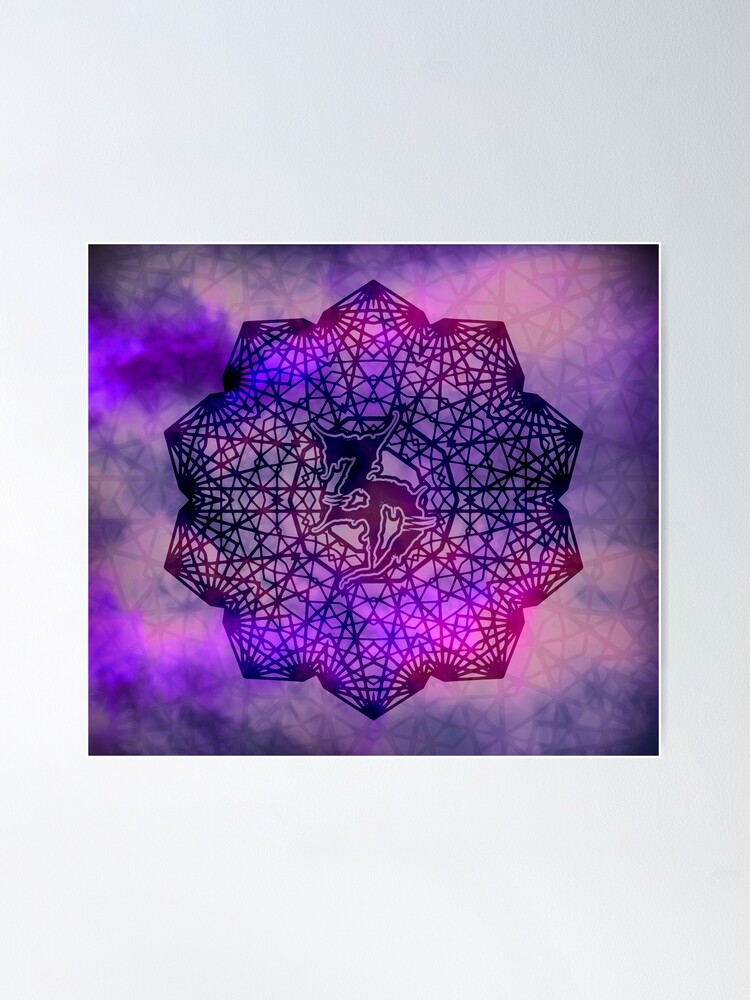 "Zeds Dead Mandala Purple" Poster for Sale by dingdesigns | Redbubble