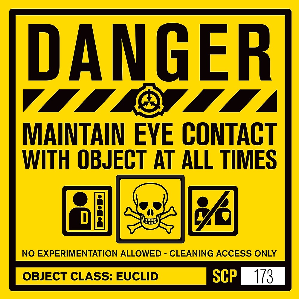 "SCP 173 Warning Sign" by narshero | Redbubble