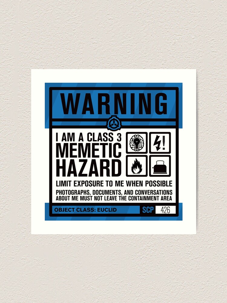"SCP 426 Warning Sign" Art Print for Sale by narshero | Redbubble