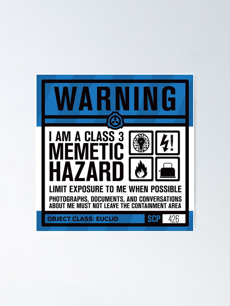 "SCP 426 Warning Sign" Poster by narshero | Redbubble