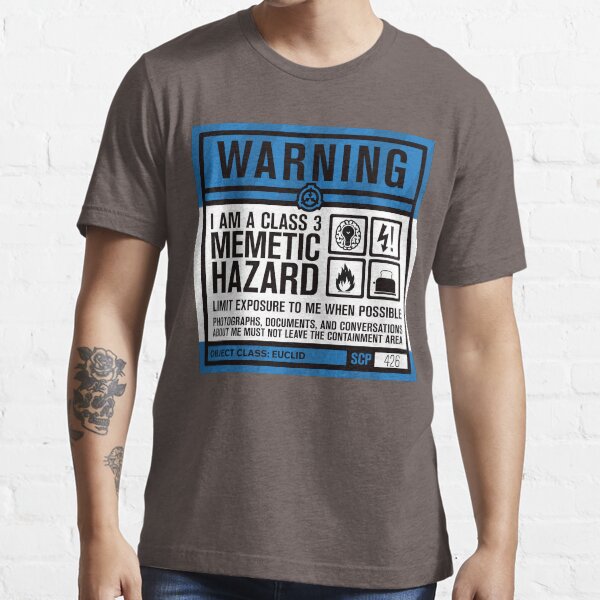 "SCP 426 Warning Sign" T-shirt for Sale by narshero | Redbubble | scp t ...