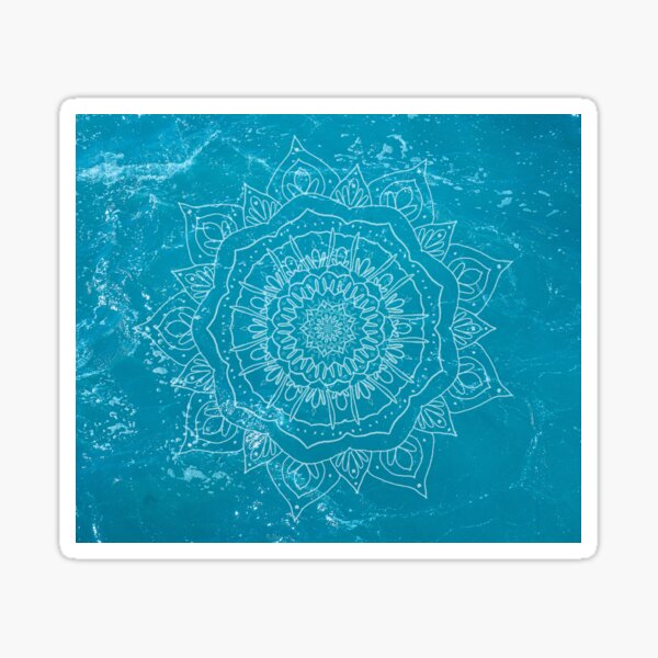 "Boho Blue Ocean Mandala " Sticker for Sale by bohoDecor | Redbubble