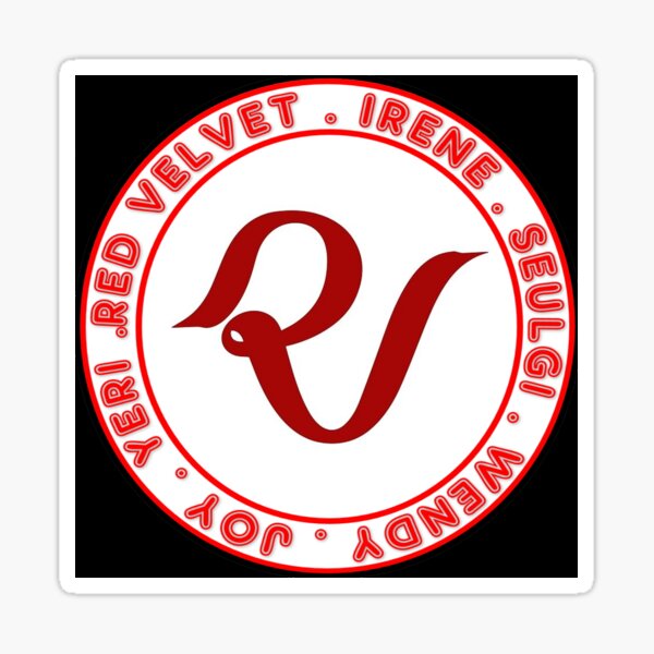 "Red Velvet Logo" Sticker by Seoulkpop | Redbubble
